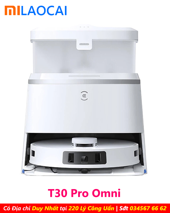 Robot hút bụi lau nhà Ecovacs Deebot T30 Pro Omni - Công ty Xiaomi Lào Cai
